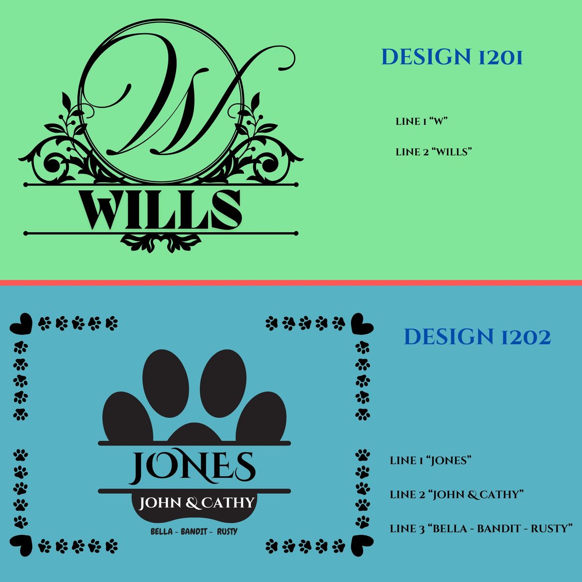 Gallery 1 - Customized Designs